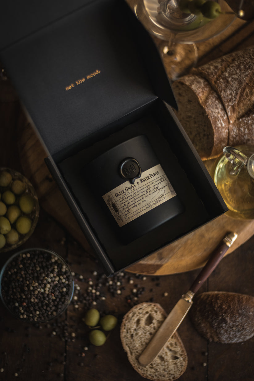 Olive Grove + White Pepper – Blanc + Nero