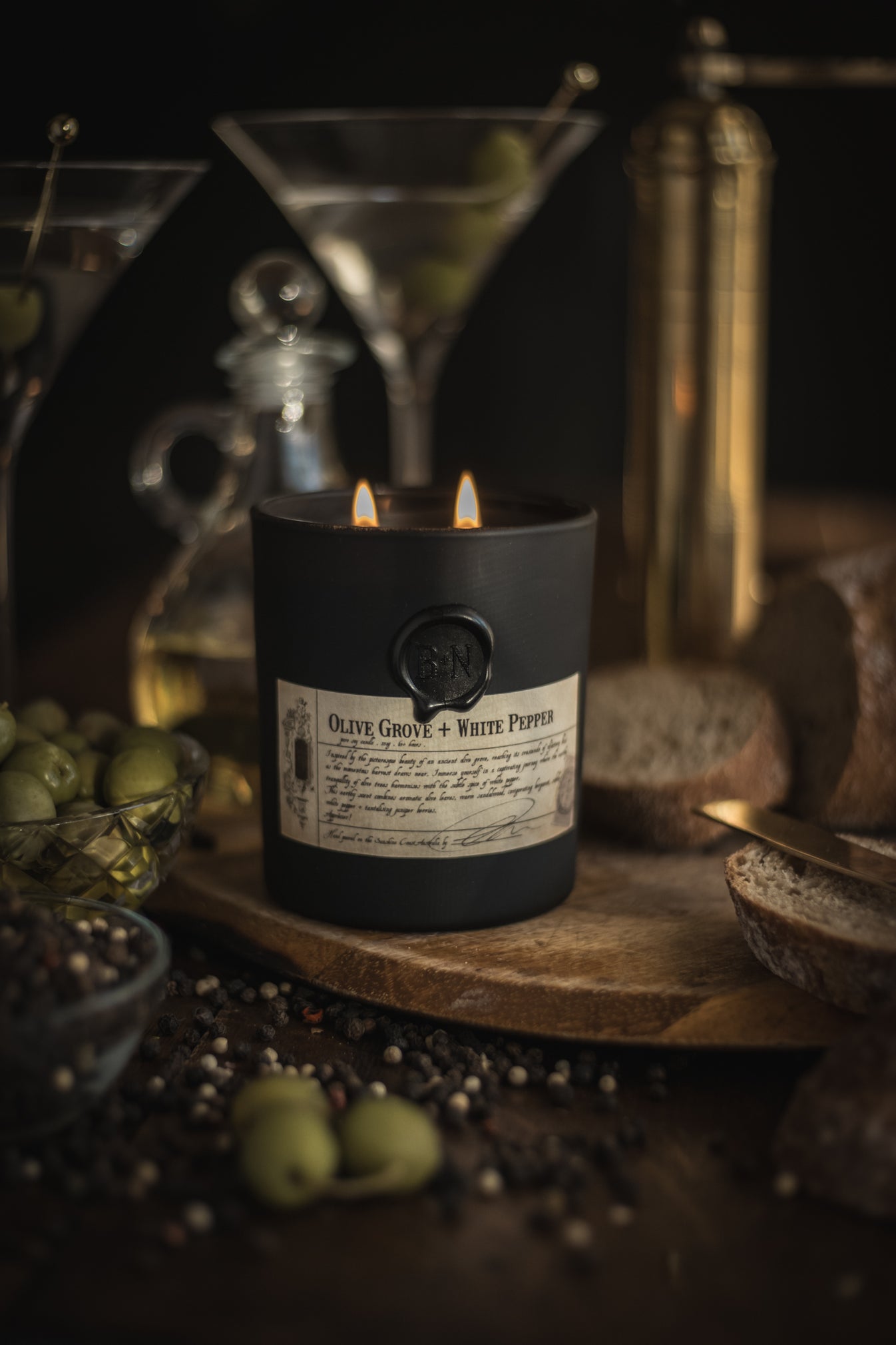 Olive Grove + White Pepper – Blanc + Nero